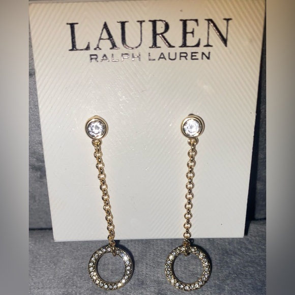 Lauren Ralph Lauren | Jewelry | Lauren Ralph Lauren Gold Tone Crystal ...